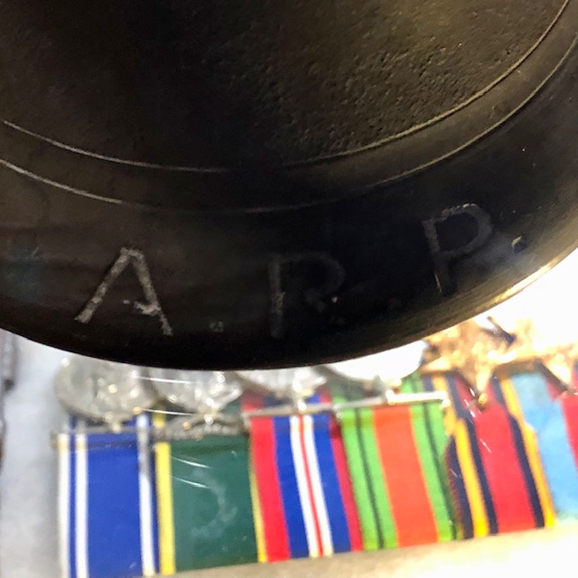 Armoury Antiques and Militaria: Ref: 2152 - WW2 1939 Maker Marked ARP Bell.