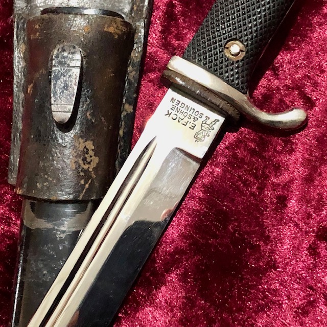 Armoury Antiques and Militaria: WW2 German Army Bayonet and Scabbard by ...
