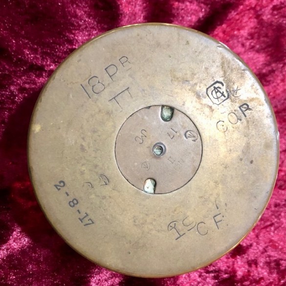 Armoury Antiques and Militaria: Ref: XXX - WW1 Trench Art Pot.